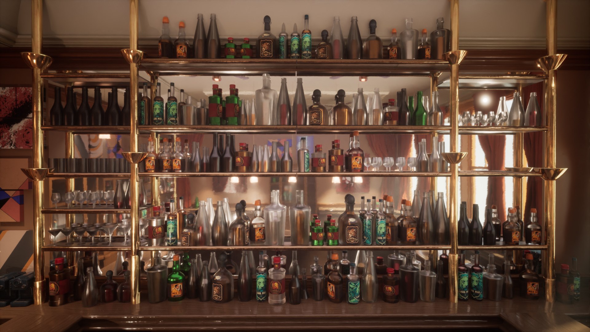 Vintage Bar 35 Assets 3D Model - TurboSquid 2196407