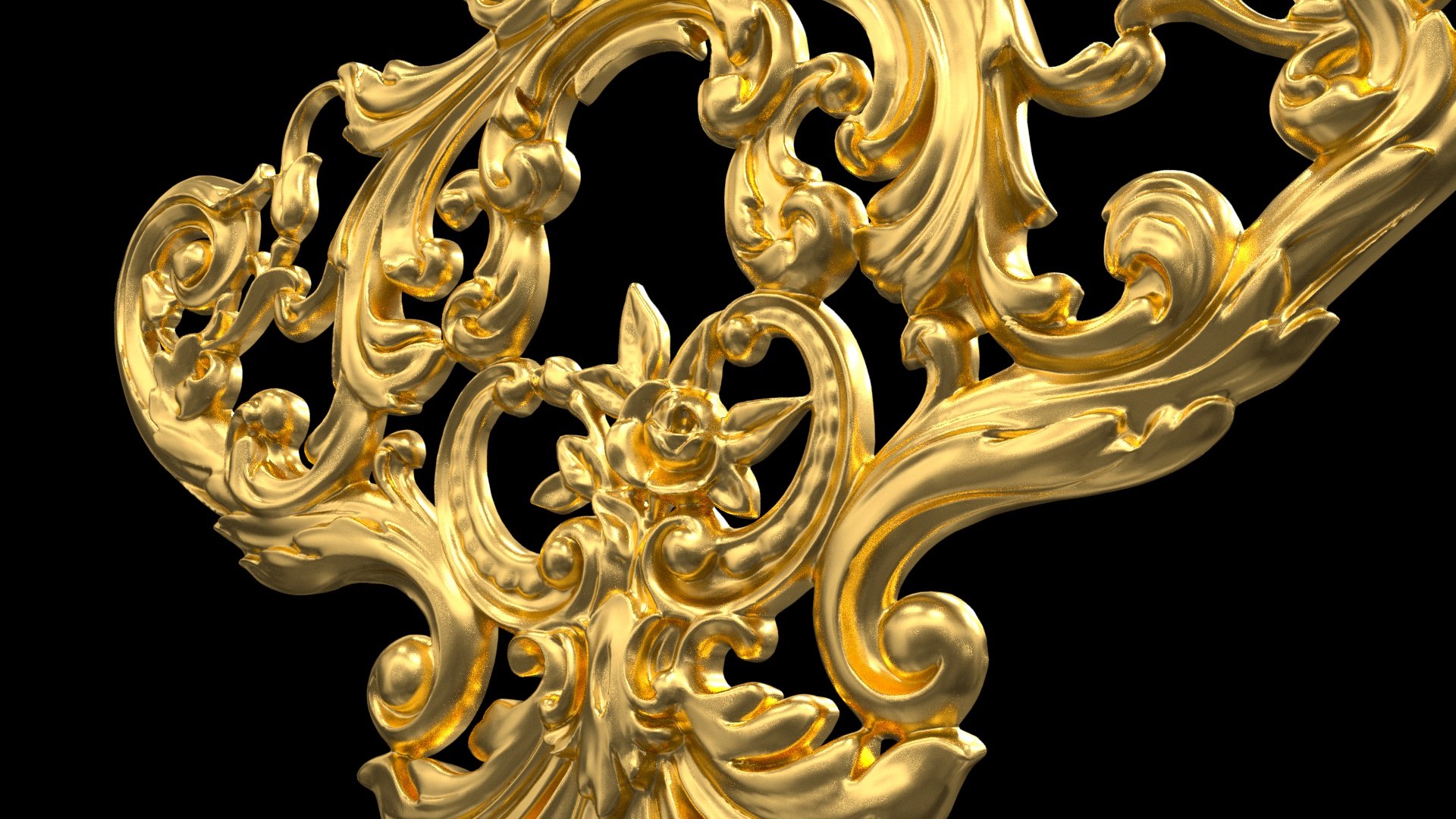 Plaster Decorative Bow DS476 3D - TurboSquid 2374607