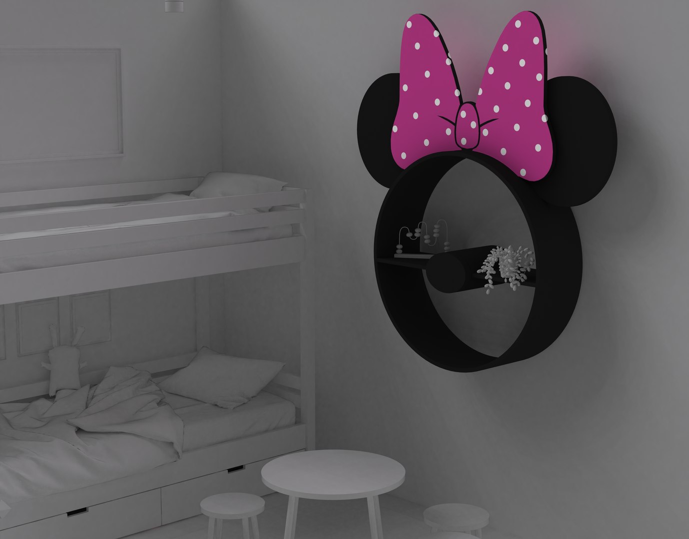 Shelf Minnie Mouse 3D Model 3D Model - TurboSquid 2008276