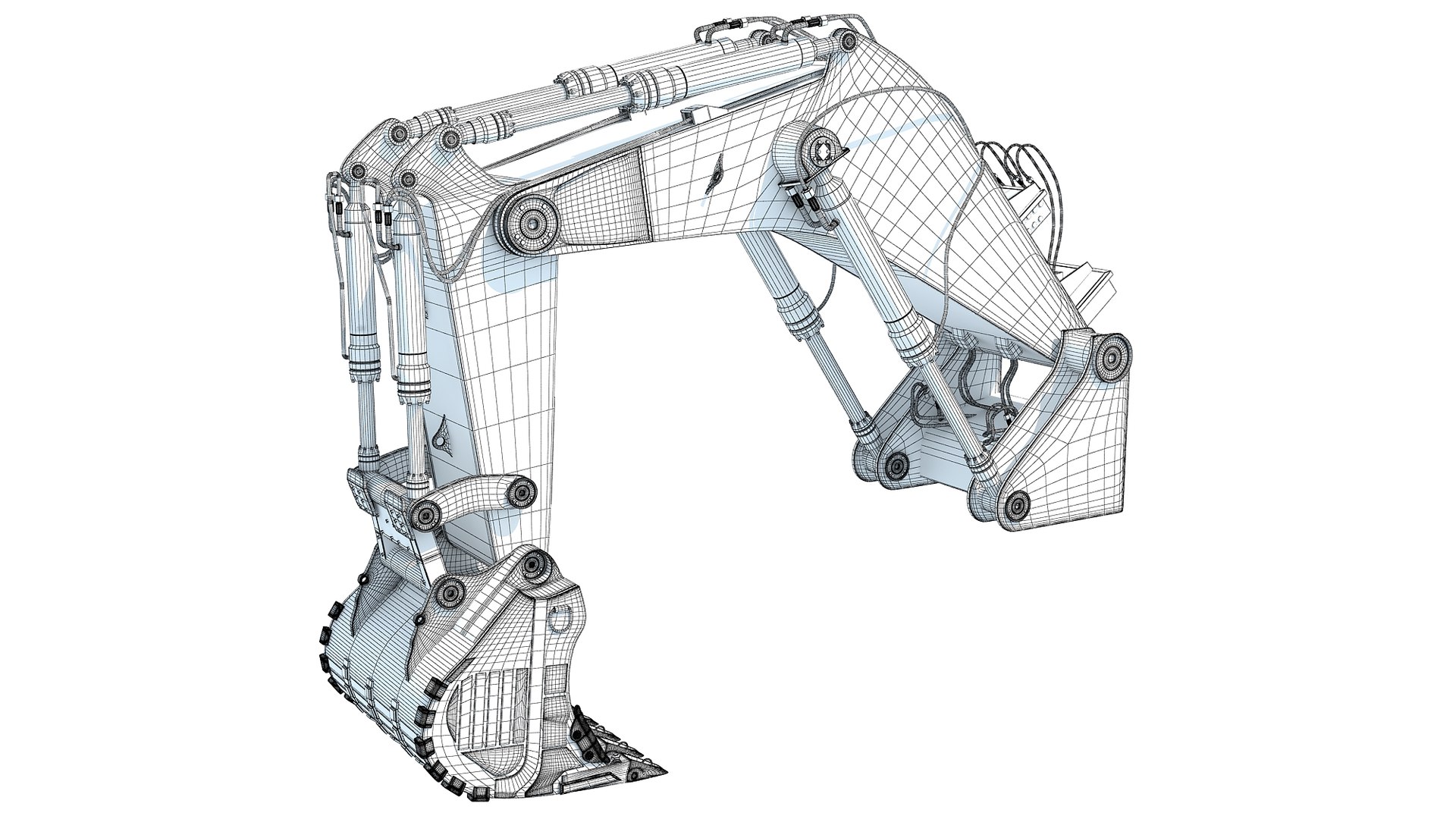 Excavator Bucket 3D Model - TurboSquid 1512998