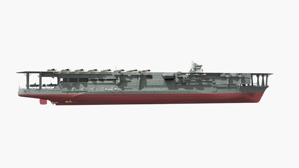 A6M Zero Light Deck 전투기를 탑재한 일본 항공모함 Kaga 3D 모델 - TurboSquid 2334182