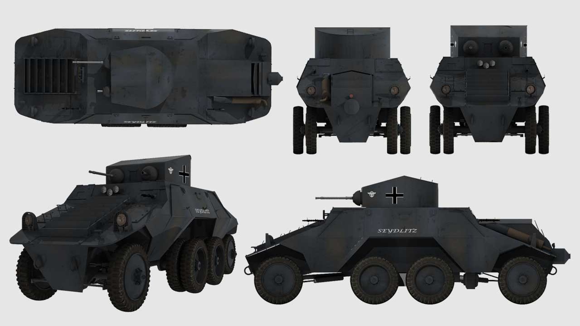 3d Model Adgz M35 Steyr