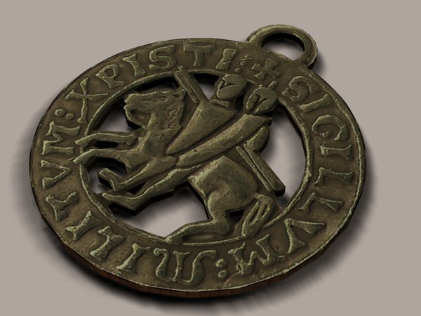 3d templar medallion