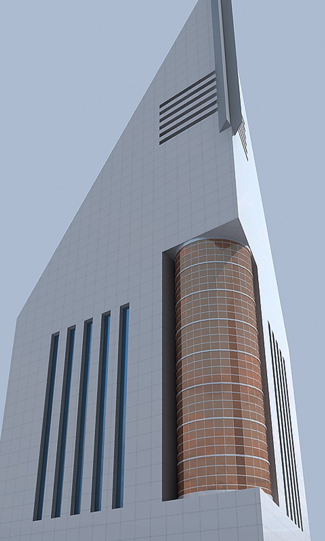 emirates tower 3d max