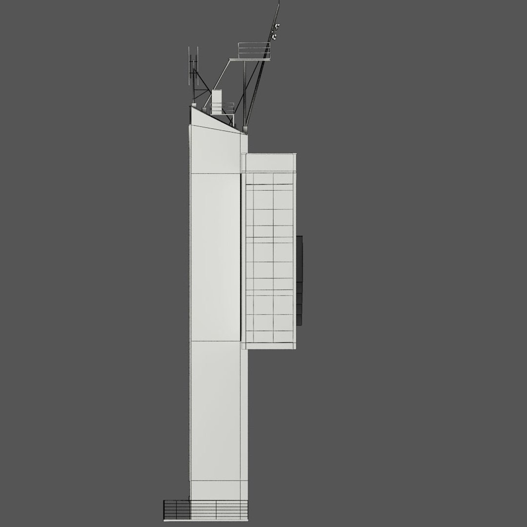 3d Model Industrial Glass Tower
