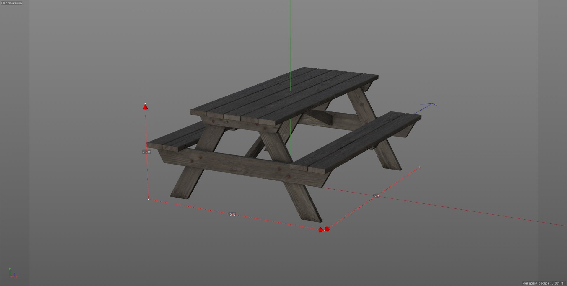 Picnic Table 01 - Old 3D model - TurboSquid 1753822