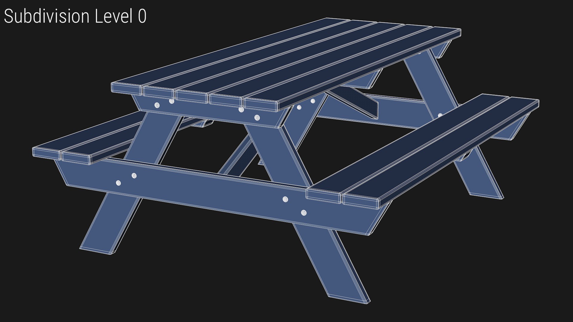 Picnic Table 01 - Old 3D model - TurboSquid 1753822