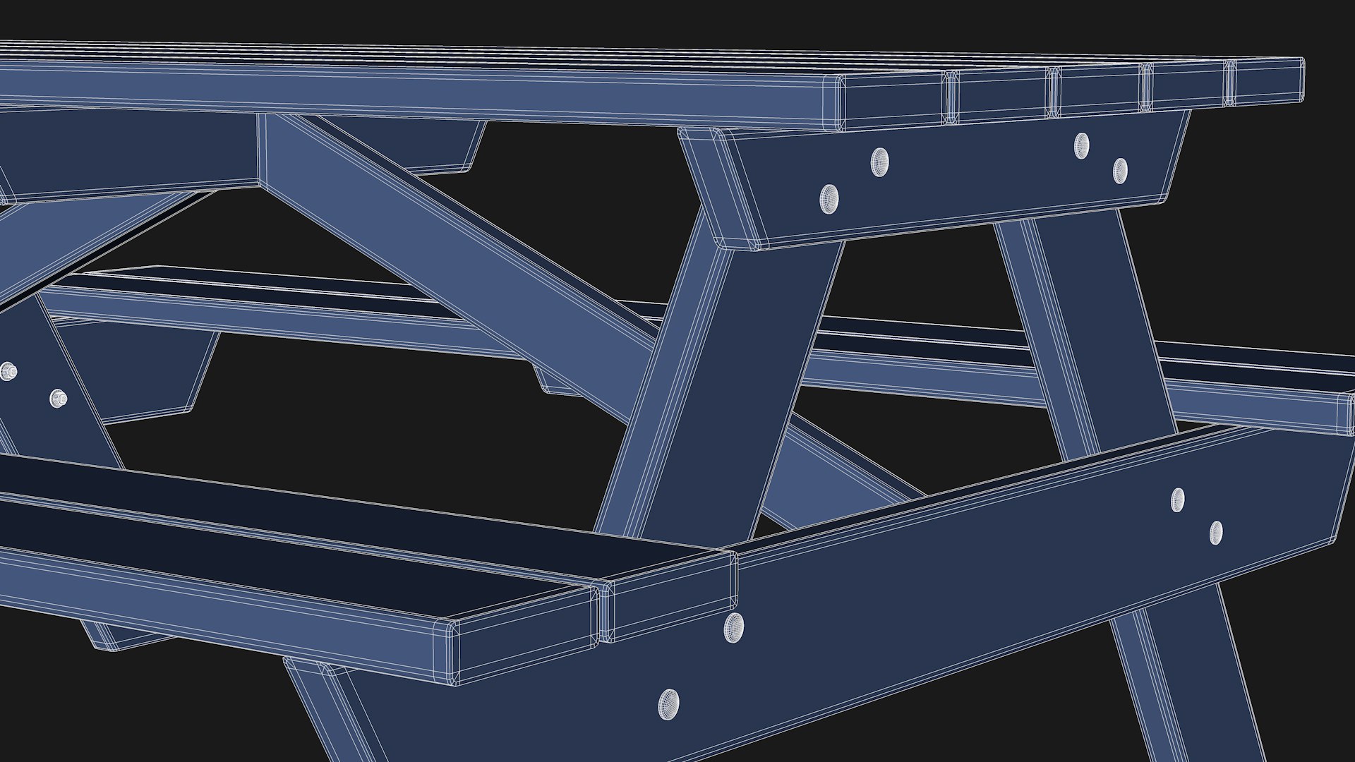 Picnic Table 01 - Old 3D model - TurboSquid 1753822