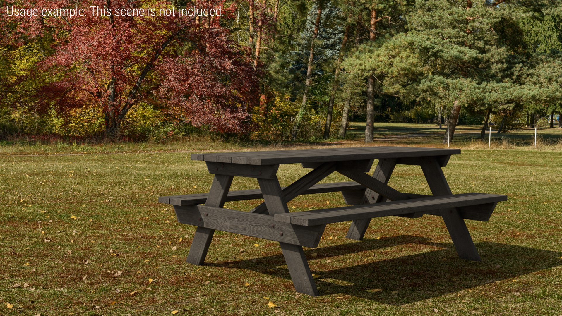 Picnic Table 01 - Old 3D model - TurboSquid 1753822