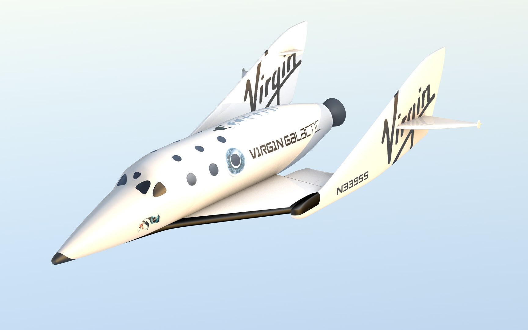 3D Virgin Galactic - TurboSquid 1181446