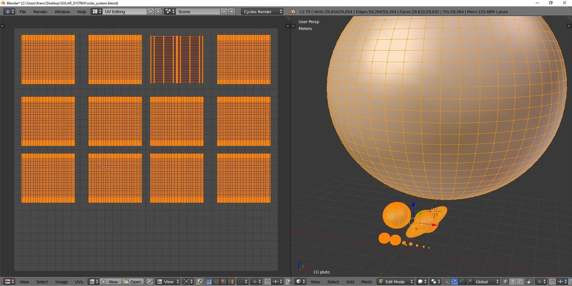Scene Solar Planets Sun 3d Max