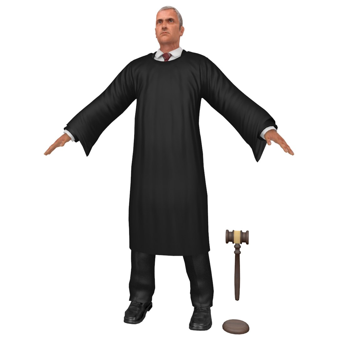 Court Judge 4 3D Model - TurboSquid 1324654