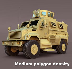 3d maxxpro mrap vehicle model