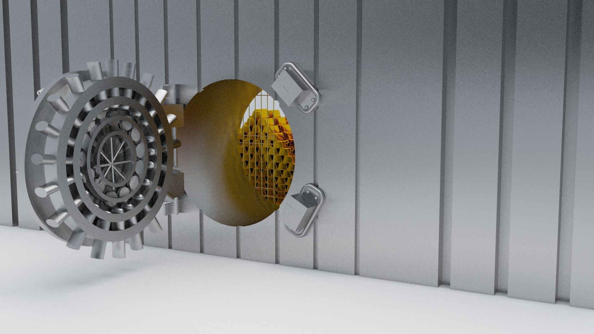 3D Bank Vault Open And Close Model - TurboSquid 1802554