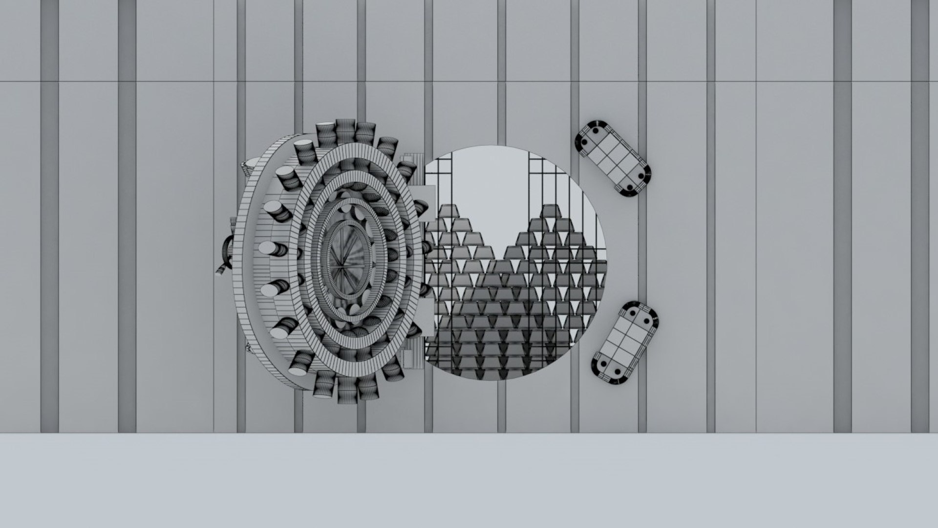 3D Bank Vault Open And Close Model - TurboSquid 1802554