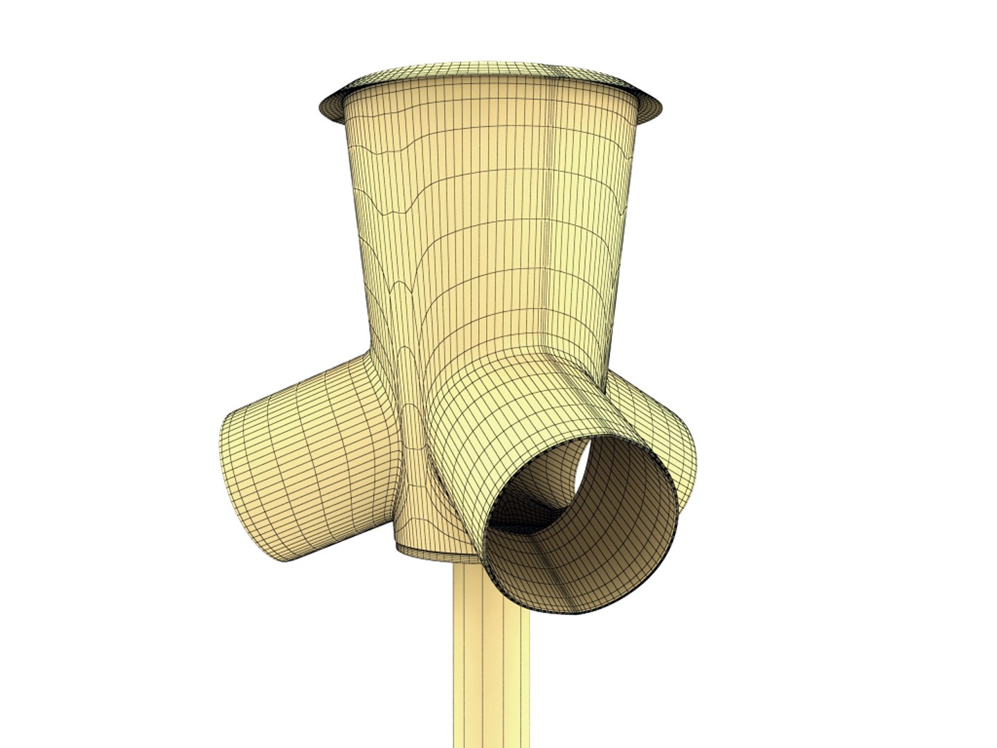 3d model of triple basket