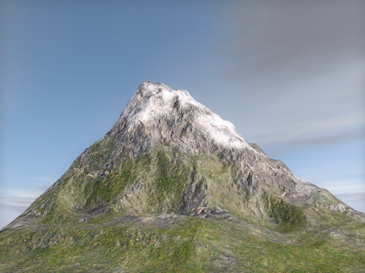 3d Mountain Terrain Model
