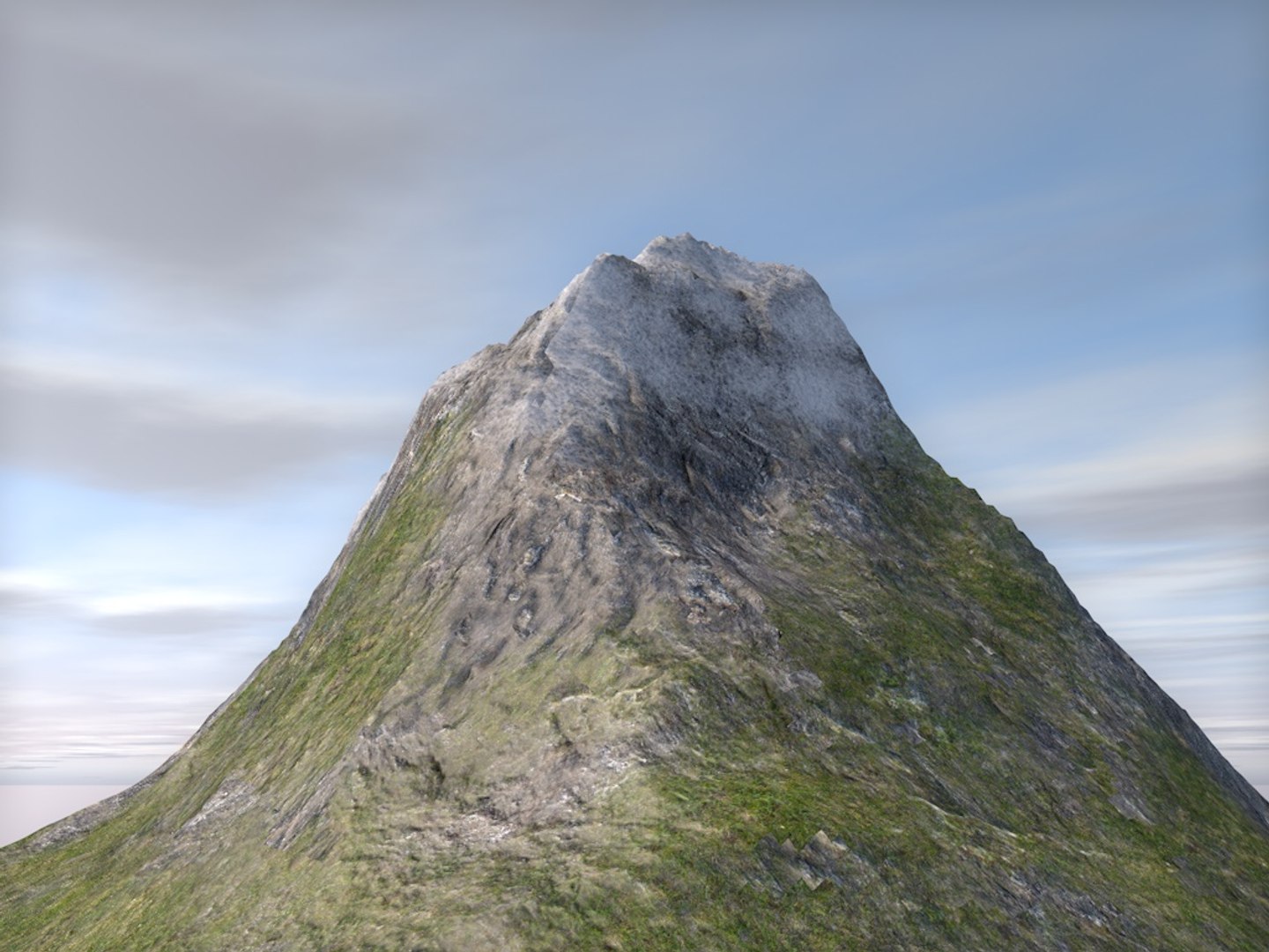 3d Mountain Terrain Model