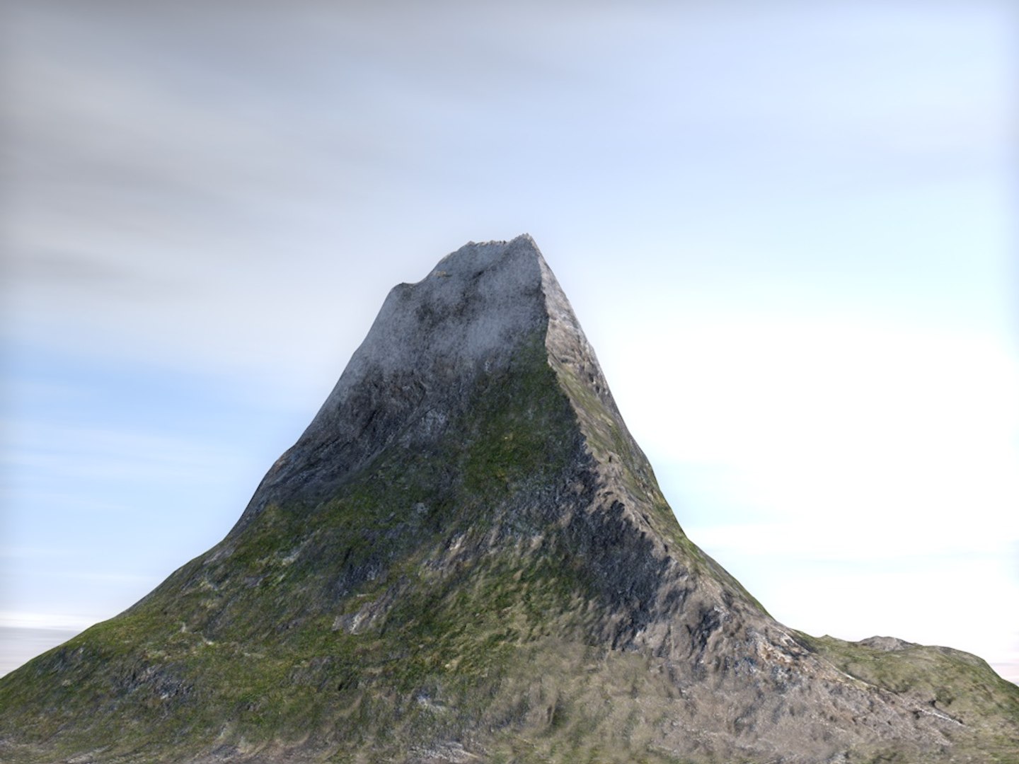 3d Mountain Terrain Model