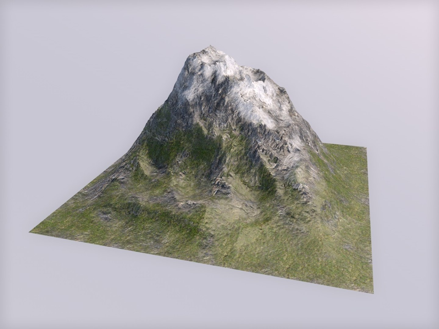 3d Mountain Terrain Model