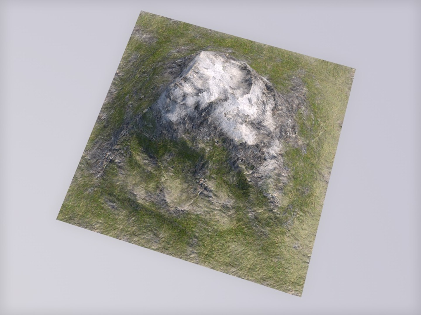 3d Mountain Terrain Model