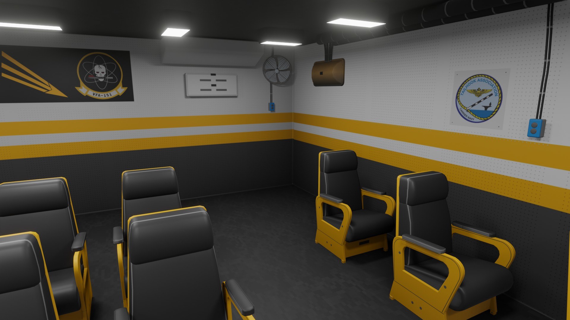 3D Ready Room VFA151 Model - TurboSquid 2266555