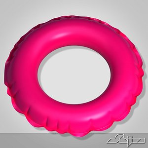 Pool Swimming Ring Pink Model - TurboSquid 1554938