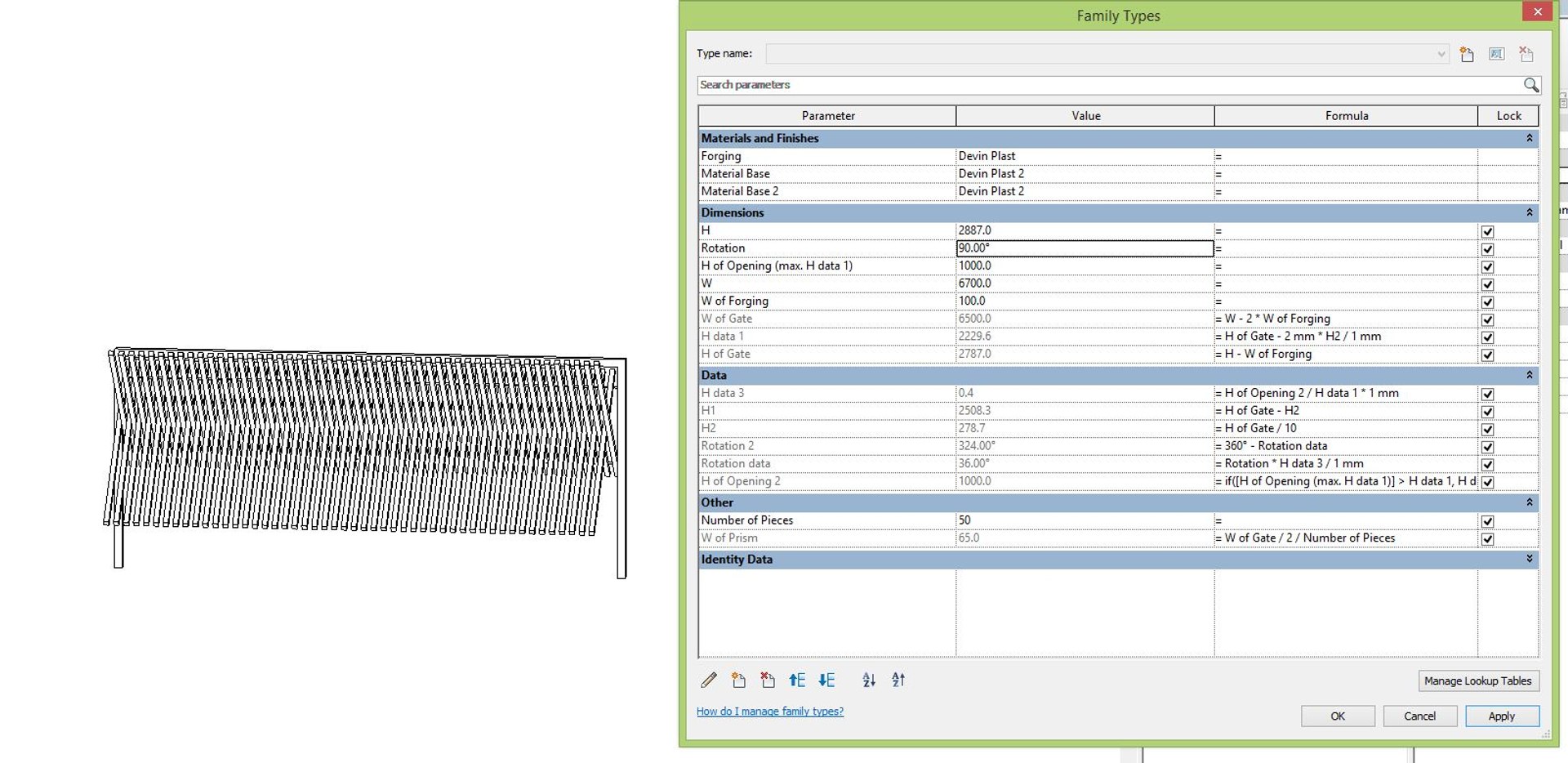3D Gate Revit Family - - TurboSquid 1497710