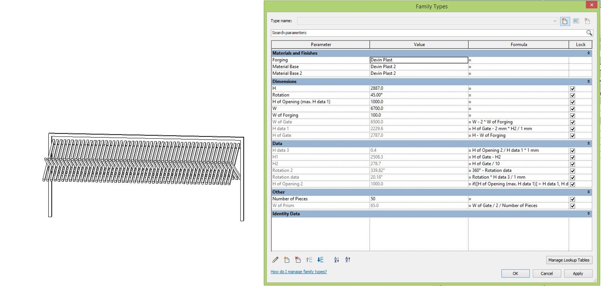 3D Gate Revit Family - - TurboSquid 1497710