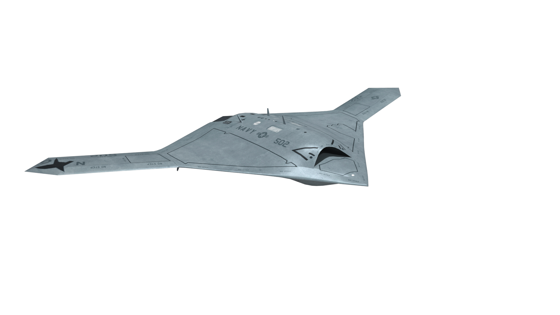 X-47B Stealth Fighter In-flight Version Model - TurboSquid 2200958