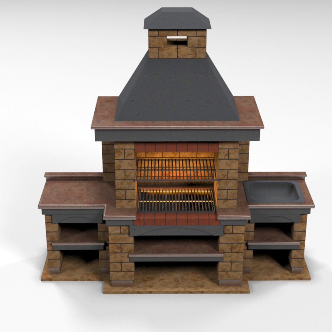 3d Barbeque Brick
