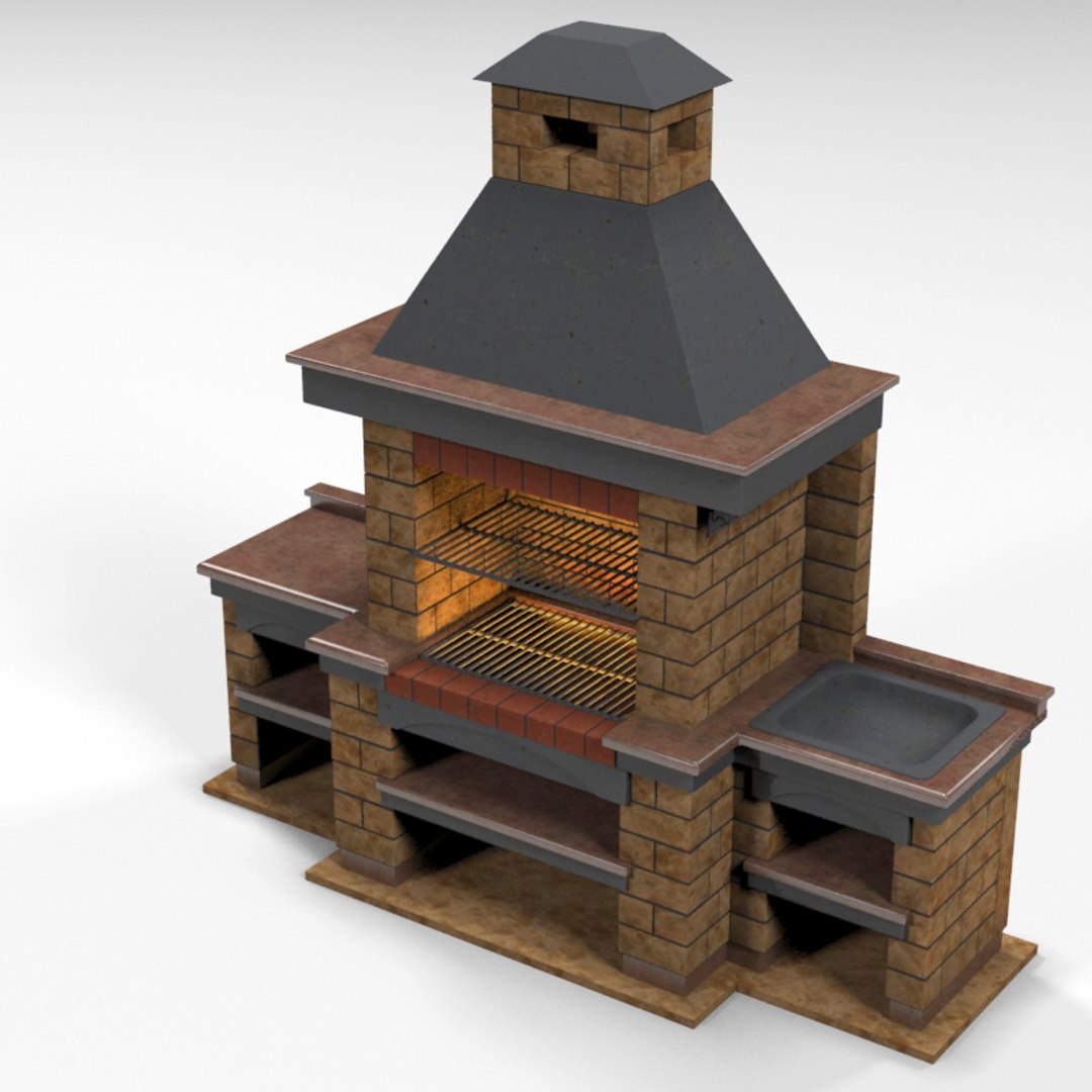 3d Barbeque Brick