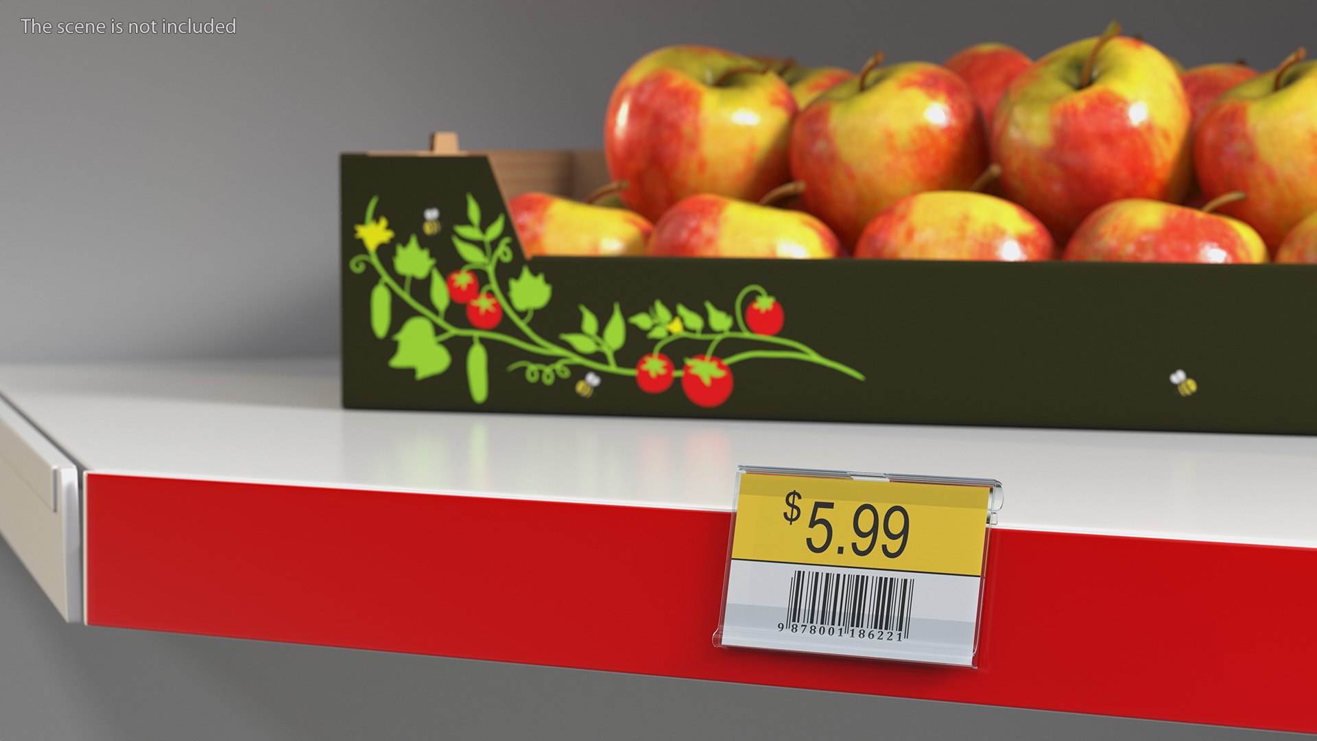 Plastic Label Holder With Barcode 3D Model - TurboSquid 1908733
