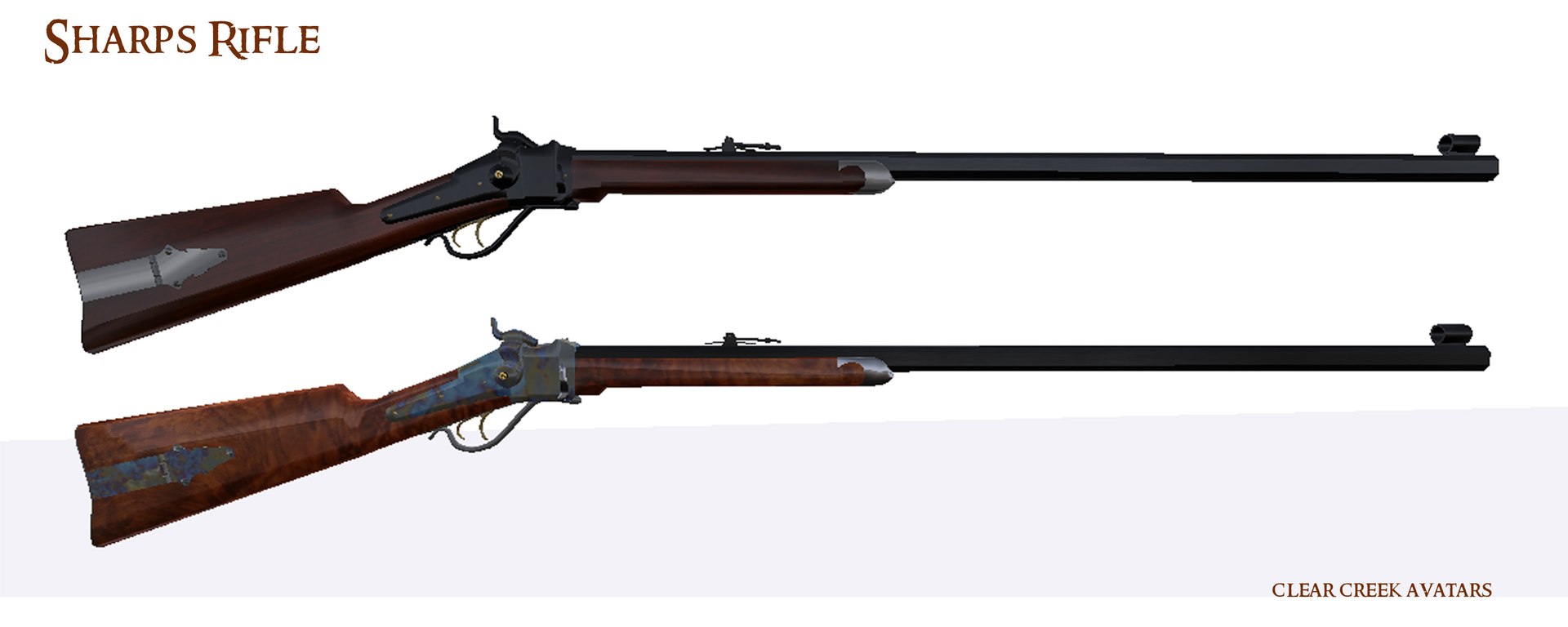 3d Model Of Sharps Rifle