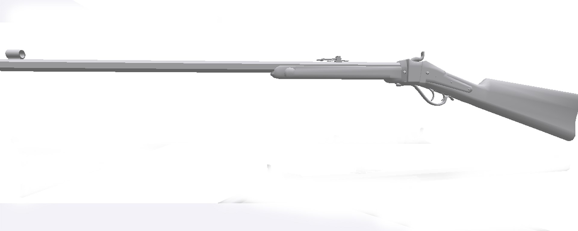3d Model Of Sharps Rifle