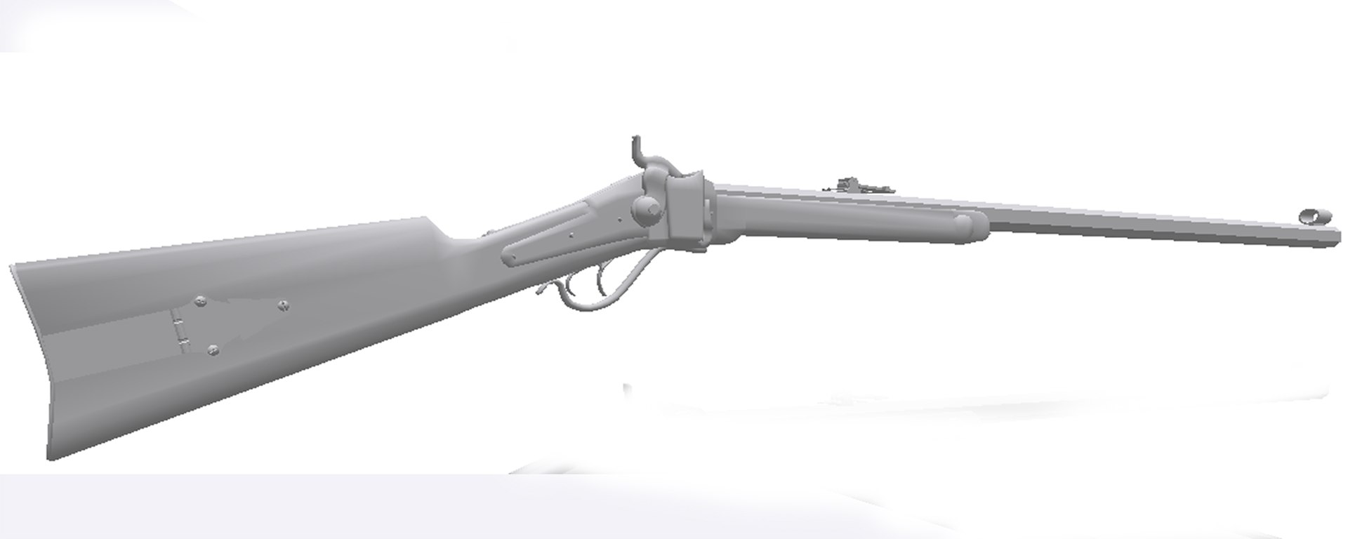 3d Model Of Sharps Rifle