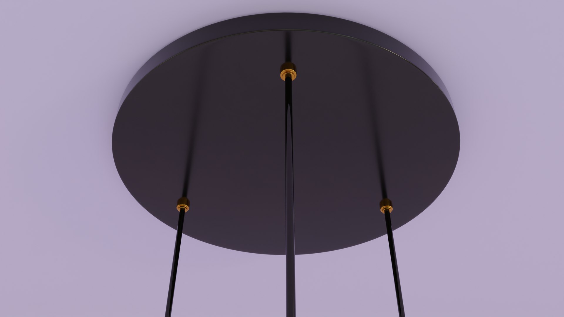 Glass Globe Hanging Light Fixture - Golden Frame 3D Model - TurboSquid ...