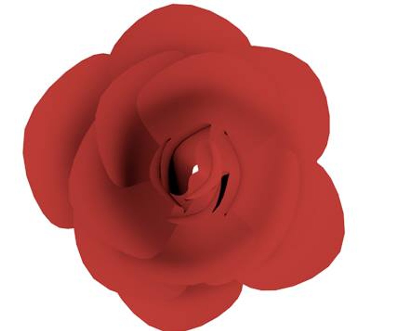 Rose Flower Head 3d Model
