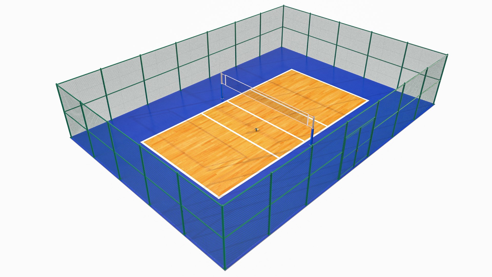 3D Volleyball Court 03 model - TurboSquid 2054642