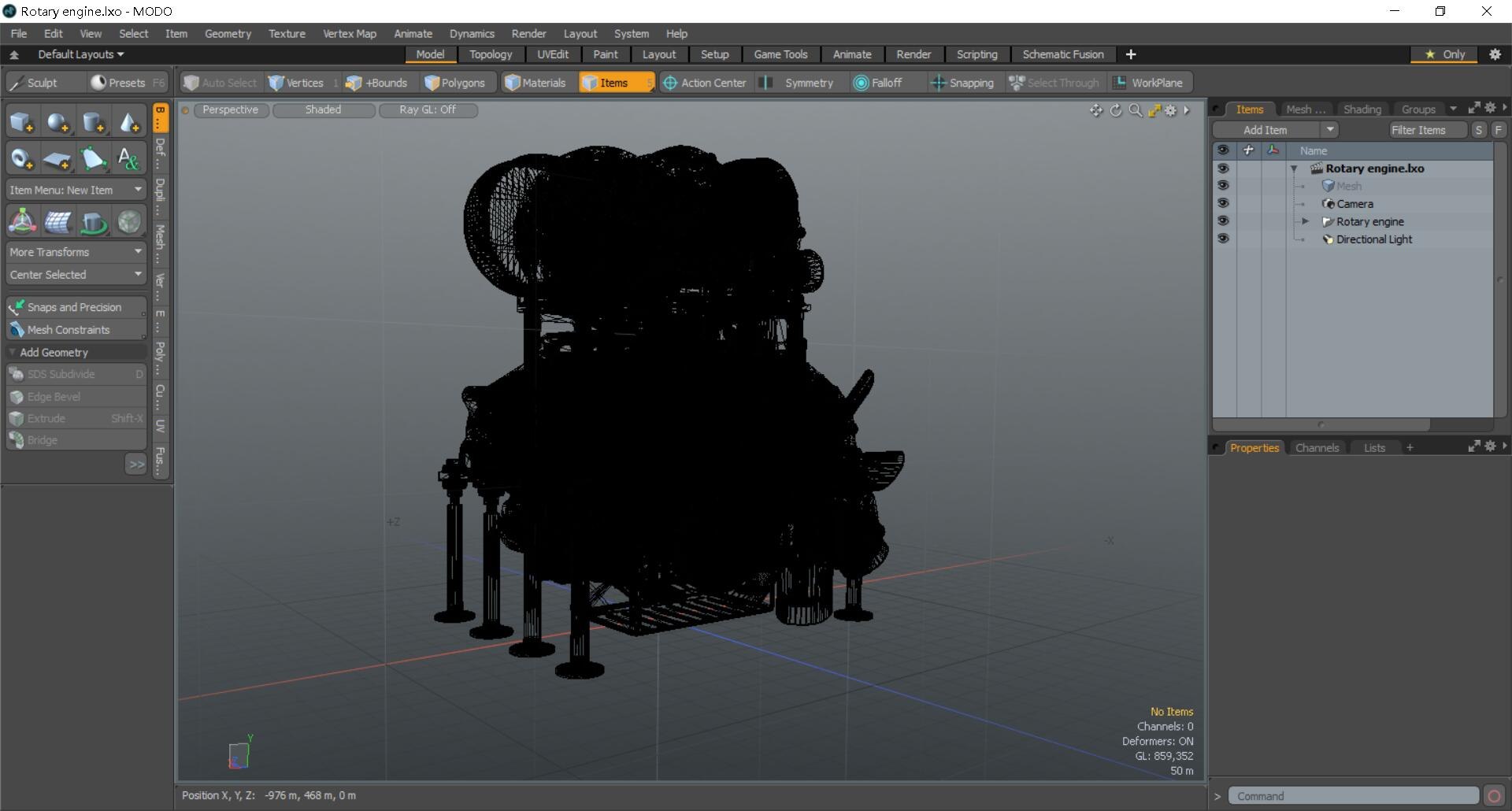 4Rotor 4L Two-stroke Engine 3D Model - TurboSquid 1946098
