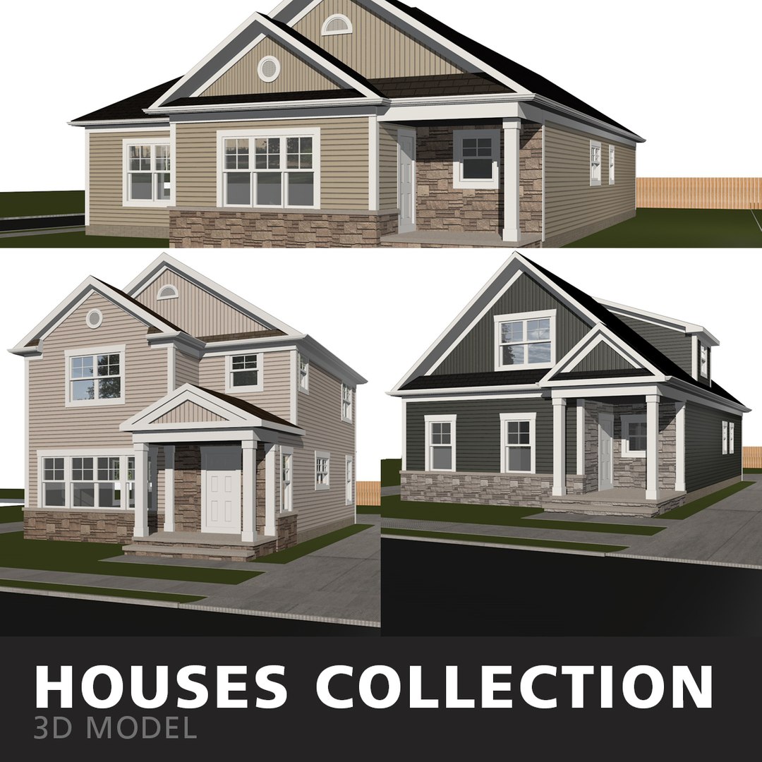 Houses Collection3D模型 - TurboSquid 1911382