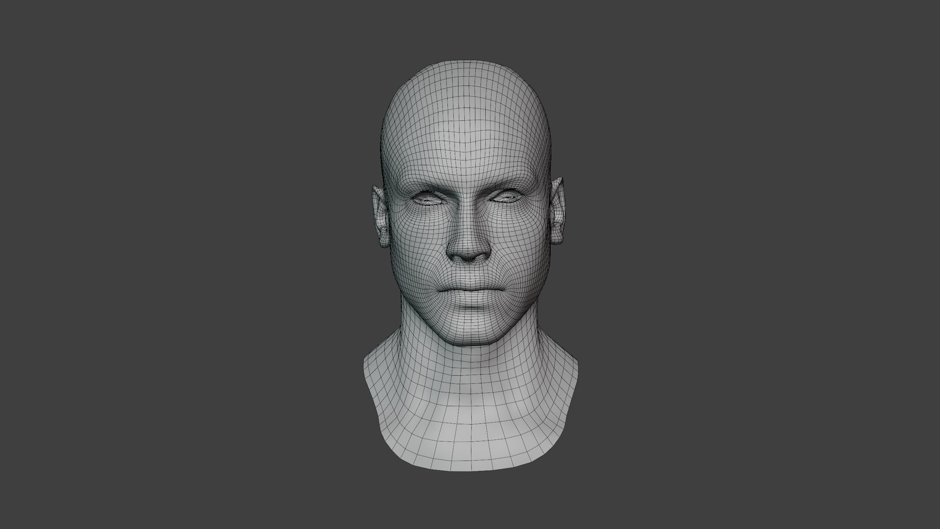 Male Head Topology 3D - TurboSquid 1671439