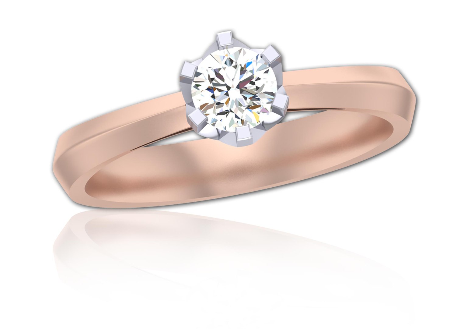3D Solitaire Diamond Women Engagement Ring 3DM Model - TurboSquid 2180631