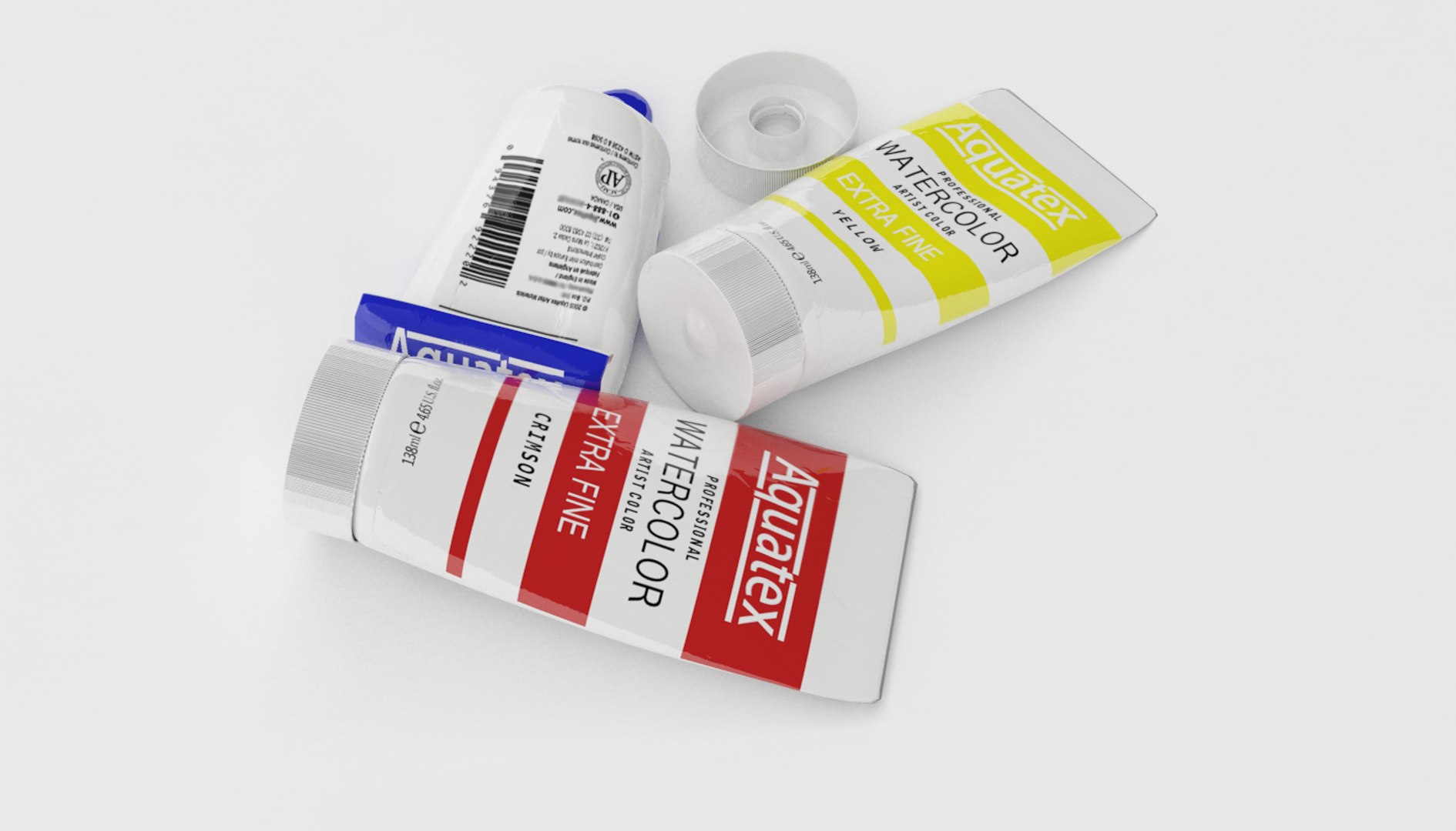 3D Paint Tubes - TurboSquid 1152457