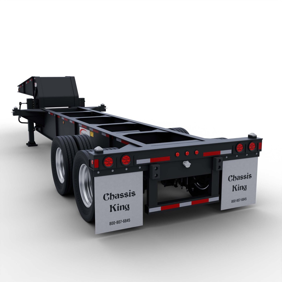 3D Chassis King 31FT Drop Frame Chassis Model - TurboSquid 2300175