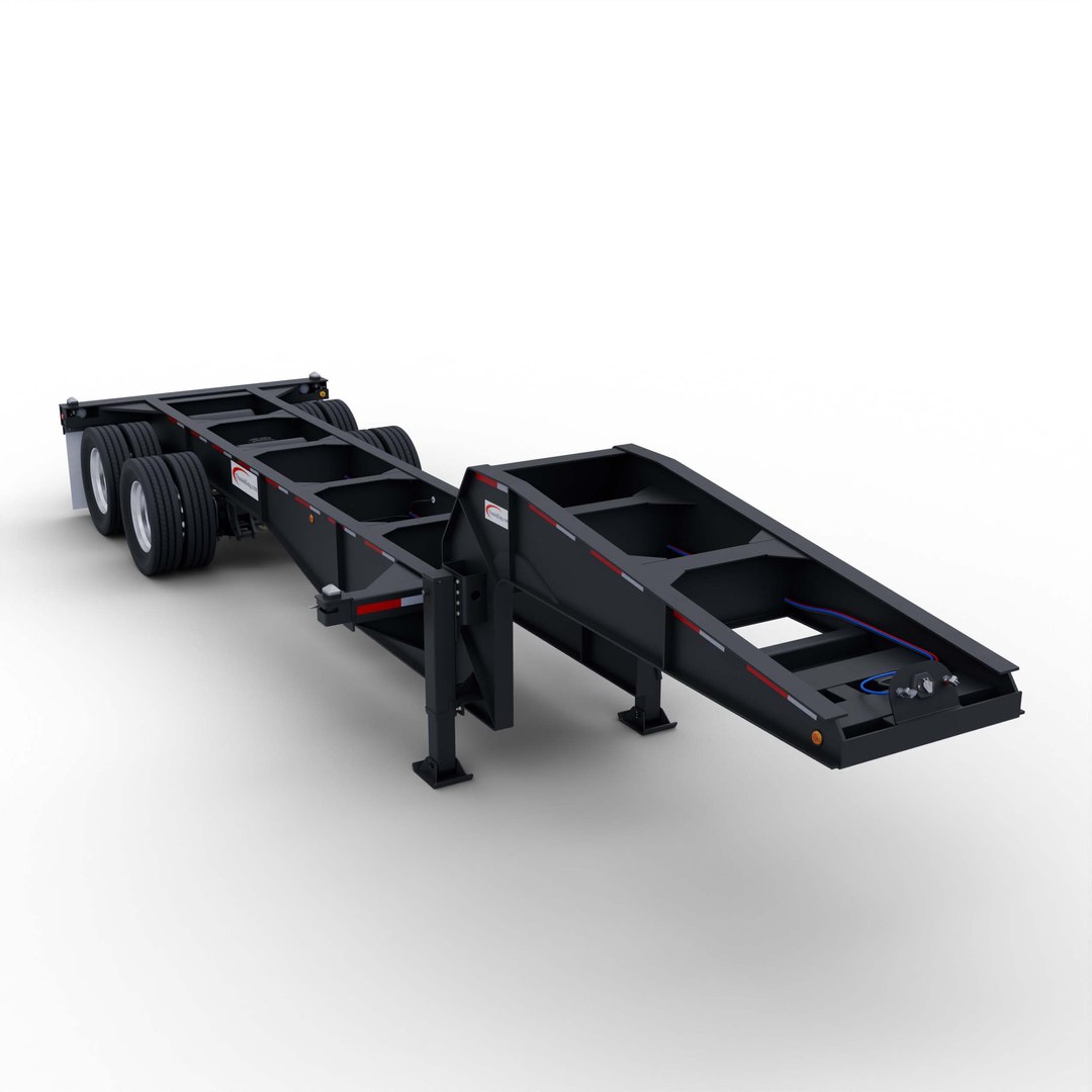 3D Chassis King 31FT Drop Frame Chassis Model - TurboSquid 2300175