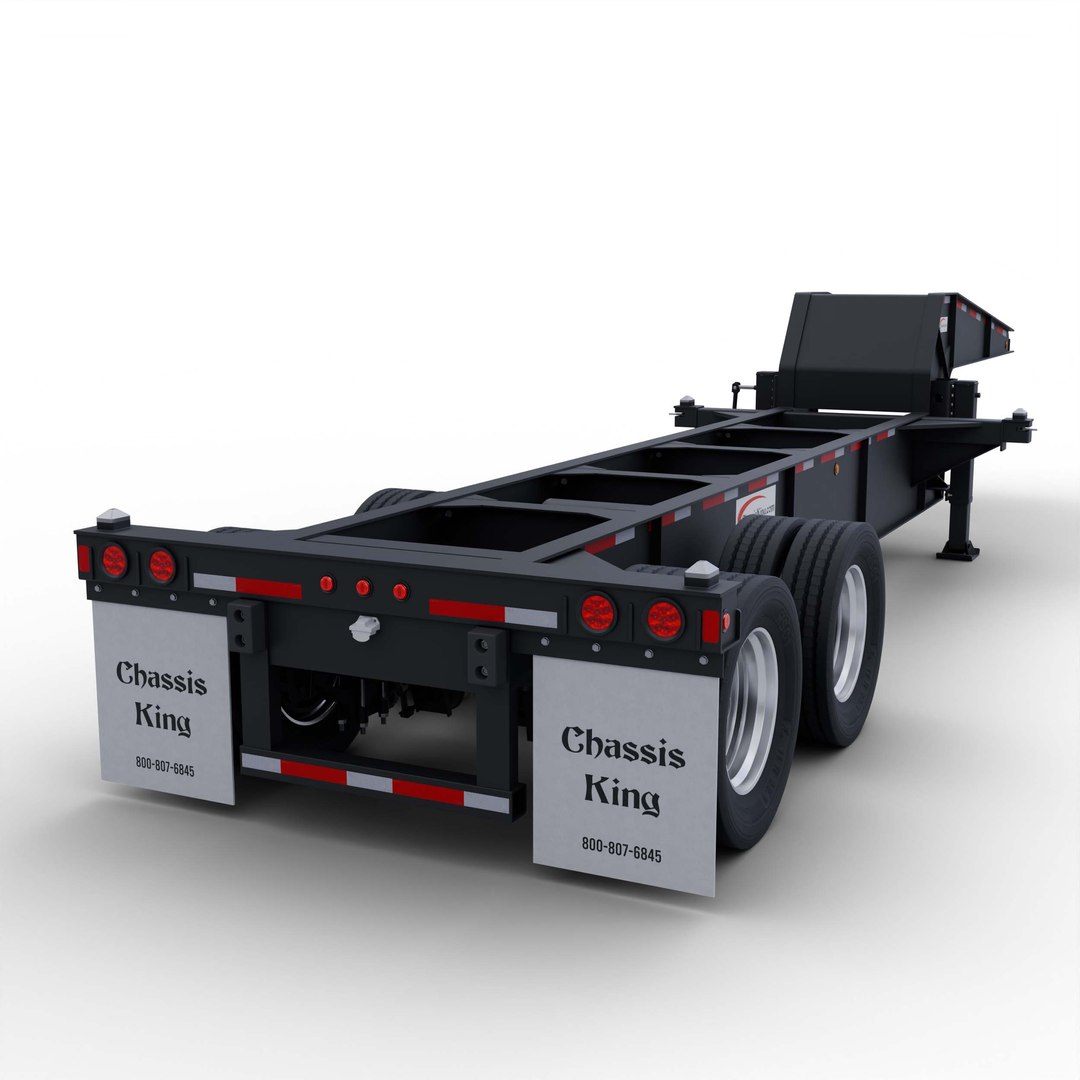 3D Chassis King 31FT Drop Frame Chassis Model - TurboSquid 2300175