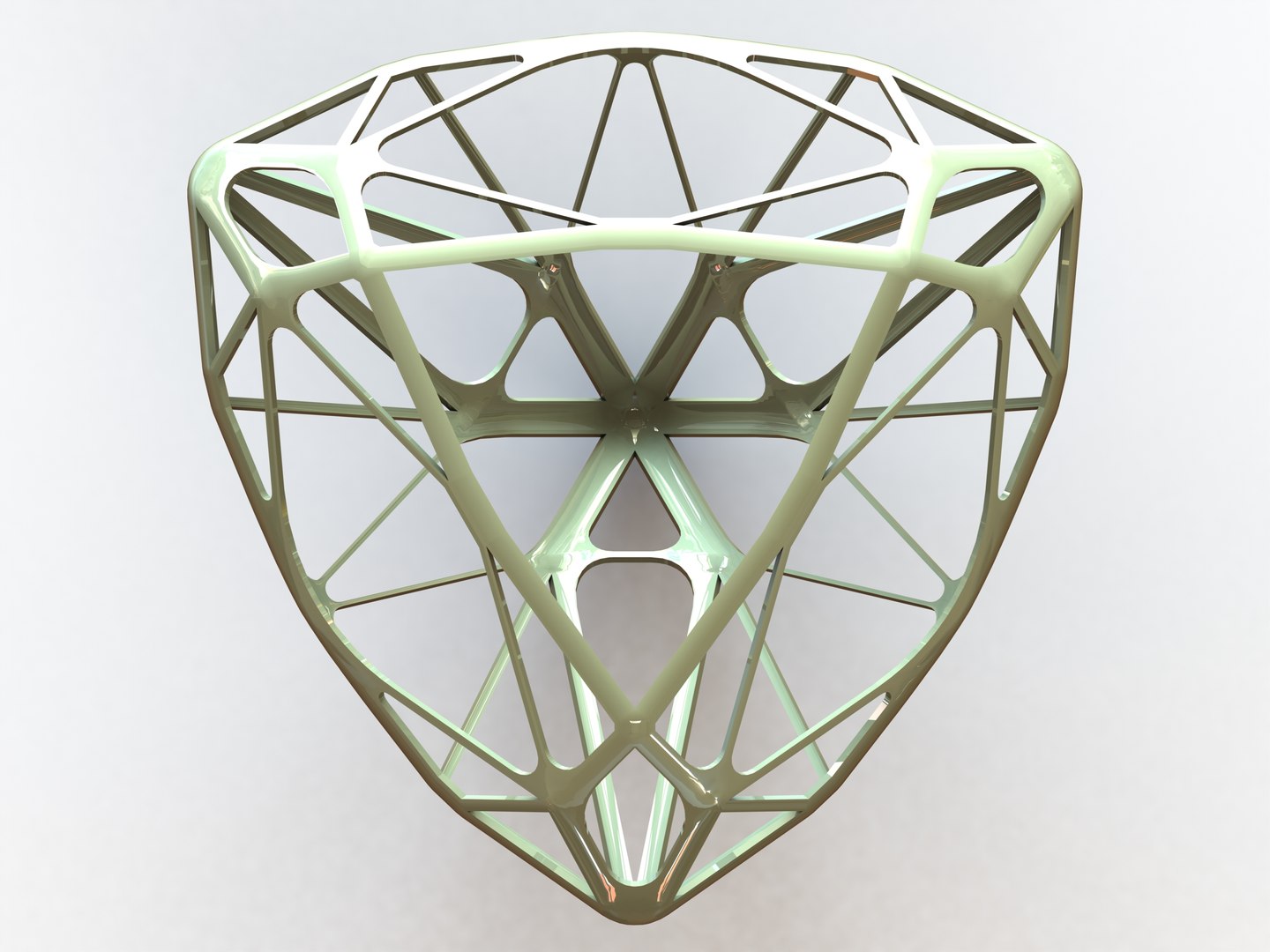 Wireframe Shape Trillion Cut Diamond 3D - TurboSquid 2176032