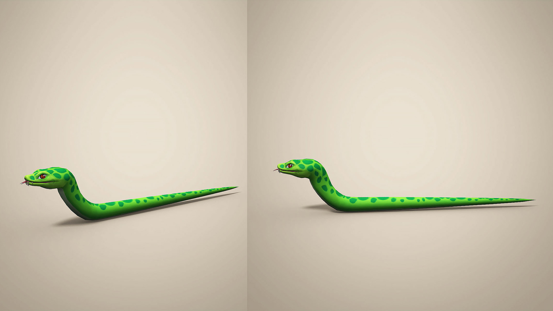 Snake cartoon 3D model - TurboSquid 1699301