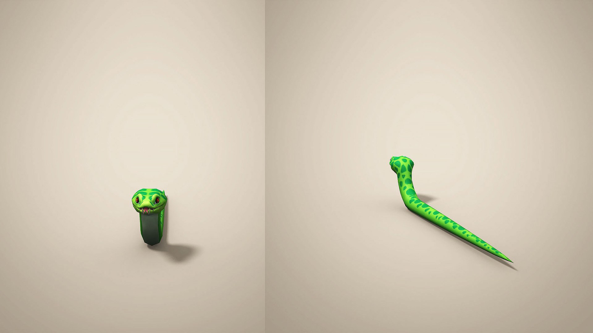 Snake Cartoon 3D Model - TurboSquid 1699301